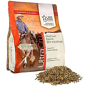 UltraCruz Equine Skin and Allergy Supplement for Horses, 4 lb., Pellet, (31 Day Supply) (sc-516365)