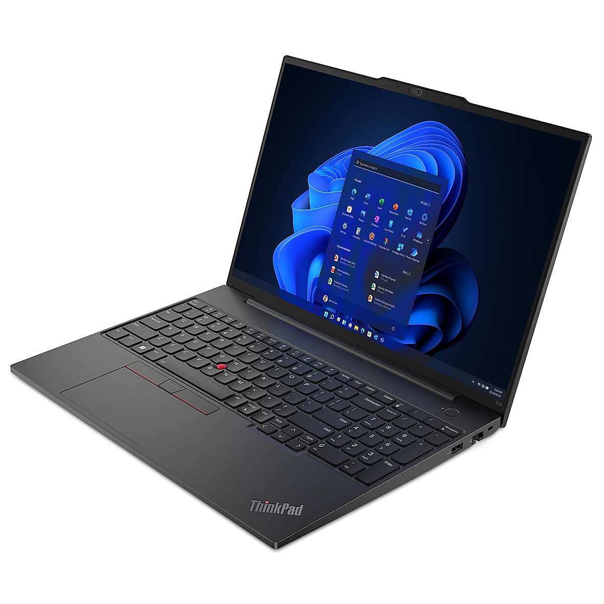 Lenovo ThinkPad E16 Gen 1 16" WUXGA Touchscreen (Intel 13th Gen i7-1355U, 16GB RAM, 512GB PCIe SSD, IPS) Business Laptop, Backlit Keyboard, Fingerprint, Wi-Fi 6, 1080P Webcam, Win 11 Pro - Black