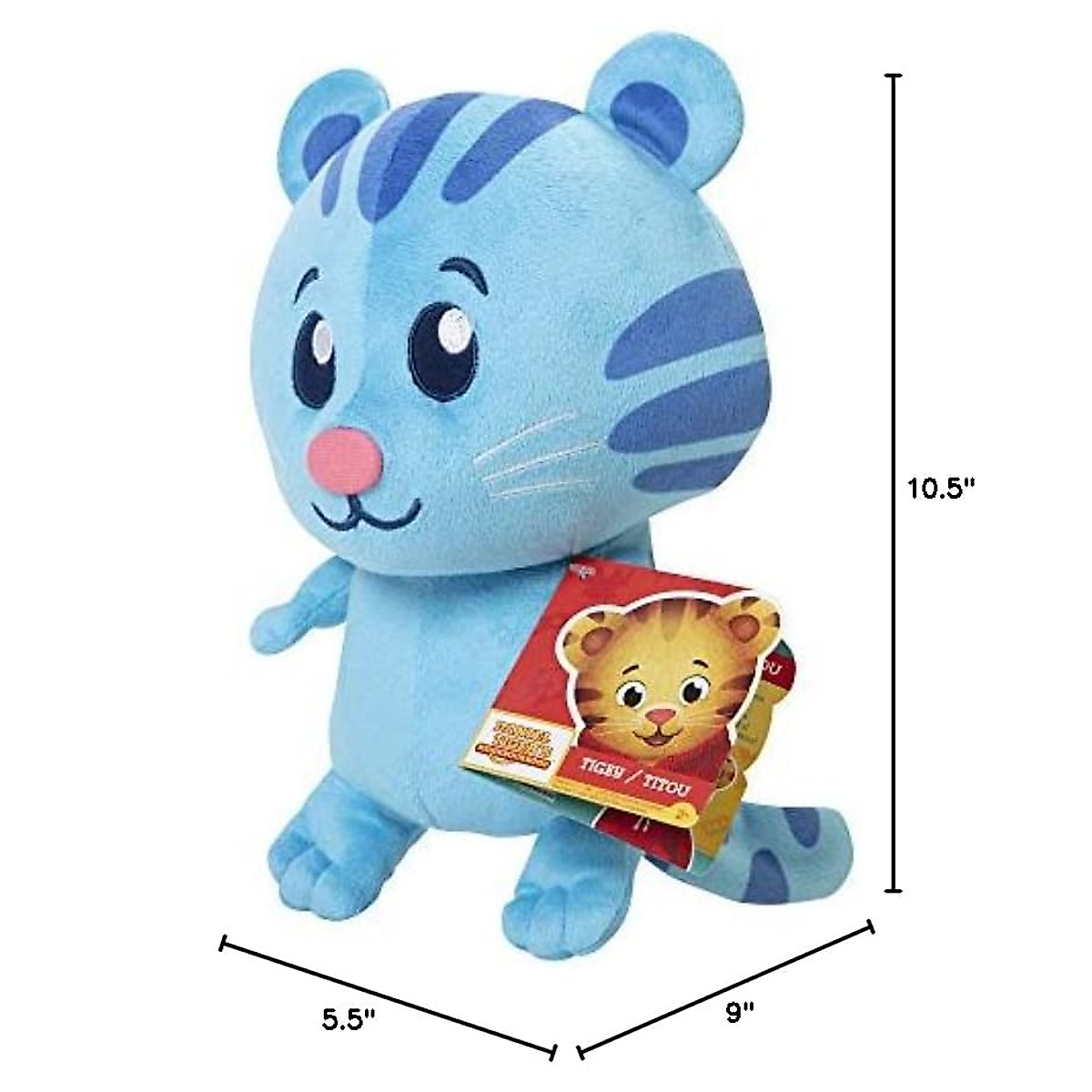 JAKKS Pacific Daniel Tiger's Neighborhood Tigey Plush with Sound, 10.5 Inches Tall! [Amazon Exclusive]