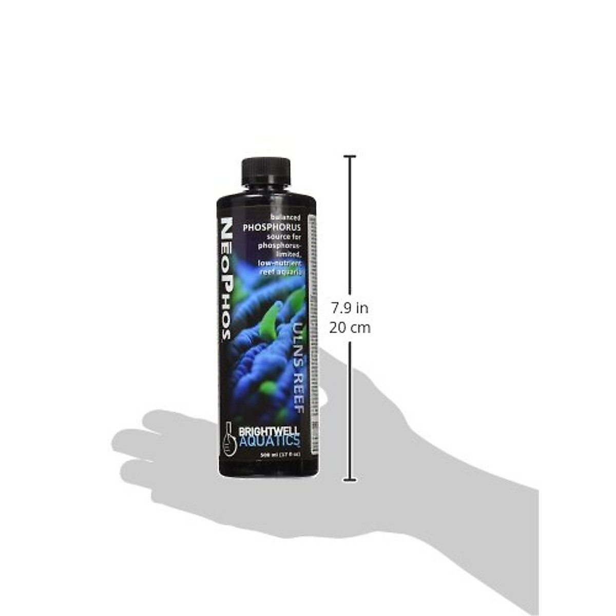 Brightwell Aquatics NeoPhos - Phosphorus Supplement for Ultra-Low Nutrient Reef Aquarium Systems, 500ml