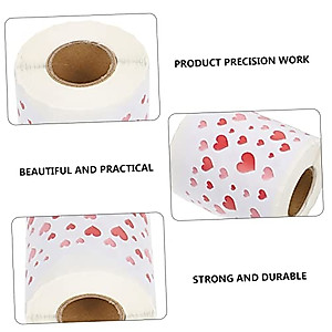 Garneck 4 Rolls Love Stickers Bulletin Border Sticker Chalkboard Trim Welcome Back to School Supplies Label Stickers Heart-Shaped Blackboard Sticker Bohemia Paper Window Stickers