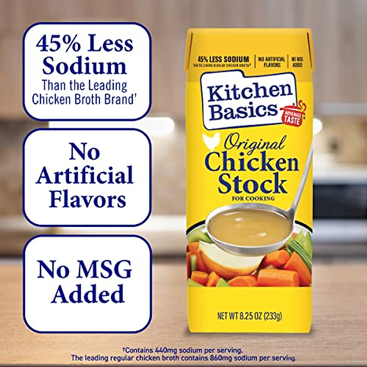Kitchen Basics Original Chicken Stock, 8.25 oz Carton, (Pack of 12)