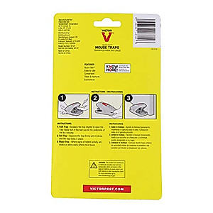 Victor M137 Quick-Set Mouse Trap - 6 Pack Geometric Pattern