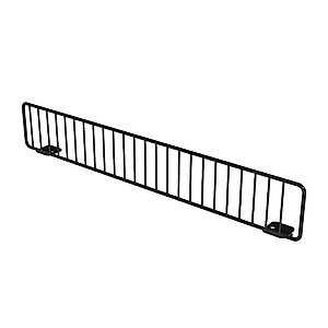 Wire Shelf Divider for 19"D Lozier Gondola Wire Shelving, Black 3"H