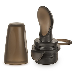 haakaa Silicone Baby Food Spoon,Squeeze Feeding Spoon with Dust Cover,Compatible Baby Food Feeder,Yummy Pouches,Milk Storage Bags