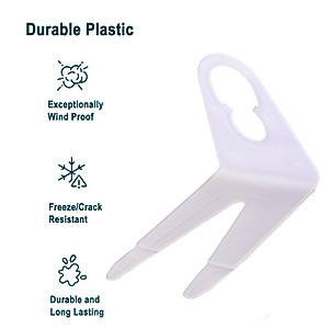 Brightown Pack of 200 Original Shingle Tab for C7 C9 Lights, Christmas Light Clips for Holiday String Light Outdoor