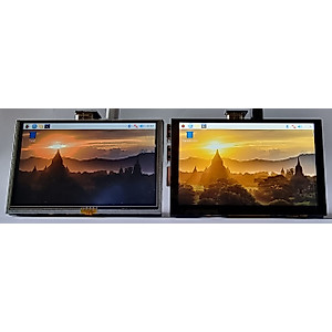 5 Inch Sunlight Readable Touch Screen 800x480 IPS LCD Display for Raspberry Pi 3/4 (or Any HDMI Source with no Touch)
