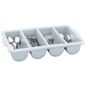 Vollrath Cutlery Holder,4 Compartment,Gray,52654