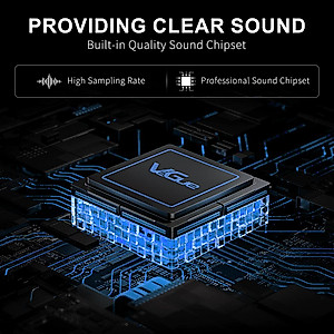 VeGue USB Microphone Kit, 192kHz/24Bit Streaming Podcast PC Condenser Computer Mic Set for Gaming, YouTube Video, Recording Music, Voice Over, Studio Mic with Adjustable Arm Stand (VG-016)