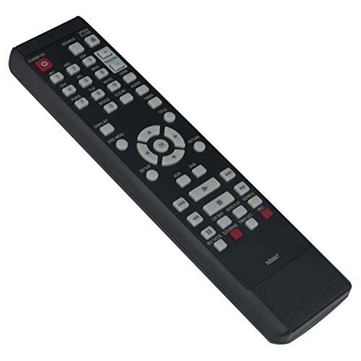 NB887 NB887UD Replacement Remote Control fit for Magnavox DVD VCR Combo Player DVDR Recorder ZV427MG9 RZV427MG9 RZV427MG9A ZV427MG9A ZV427MG9B ZV427MG9 A MDR161V MDR161V/F7 NB887UH MDR161VF7 NB820