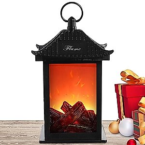 Lanterna Da CamIino Con Fiamme, Fuoco A Batteria Senza Fiamma A LED, Luce Soffusa Luce Di Fuoco Senza Fiamma Realistica Squisita, Per Feste Di Compleanno Al Coperto