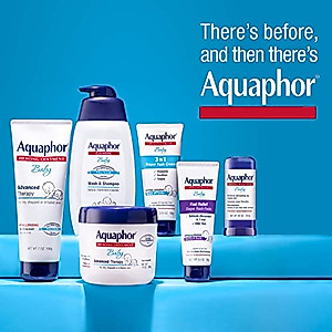 Aquaphor Baby Wash and Shampoo, Unscented Baby Shampoo and Wash, 25.4 Fl Oz Pump Bottle