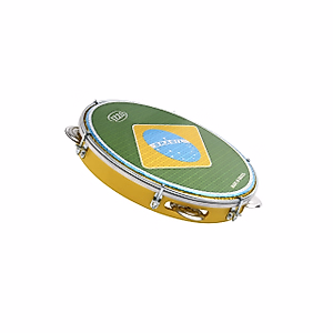 IZZO 3438 10 inch ABS Shell Pandeiro with Brazilian Flag Drumhead