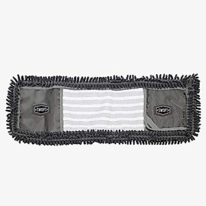 SWOPT 24” Microfiber Dust Mop Refill – Microfiber Cleaning Pads for Use on Wood, Laminate, Tile – Interchangeable with All SWOPT Cleaning Products for More Efficient Cleaning and Storage