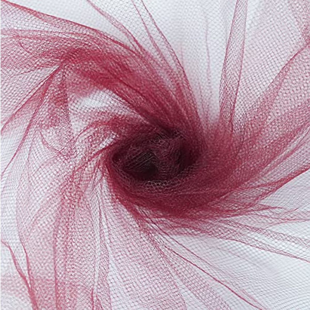 Aberything Fabric Tulle 54" x 40 Yards DIY Craft Tulle Wedding Decoration(40 Yards, Burgundy)