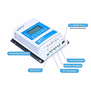 EPEVER XTRA1210N Series MPPT Solar Charge Controller, 10A Max Charge/Discharge, High-Efficiency Energy Conversion, Ideal for Off-Grid PV Systems