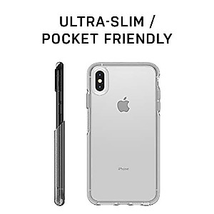 OtterBox IPhone Xs AND IPhone X Symmetry Series Case - CLEAR, Ultra-Sleek, Wireless Charging Compatible, Raised Edges Protect Camera & Screen