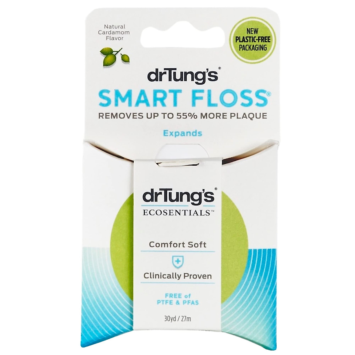 Dr. Tung's Smart Floss, 30 yds, Natural Cardamom Flavor 1 ea Colors May Vary (Pack of 30)