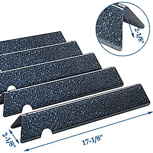 Blackhoso 66032 Flavorizer Bars for Weber Genesis II E-310 66802 66095 Flavorizer Bars Flame Tamer S-310 SE-310 SE-330 E-335 SE-335 E-315 S-335 S-345 -Snowflake Enamel Surface