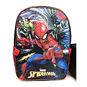 Spiderman Marvel 16" Backpack With Detachable Lunch Box