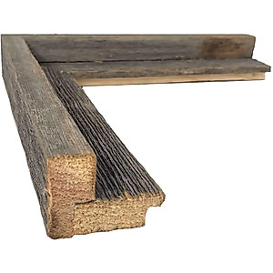 BARNWOODUSA | Farmhouse Style Rustic 8x10 Picture Frame | Signature Molding | 100% Reclaimed Wood | Rustic | Red