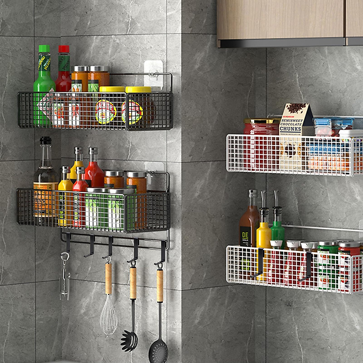 TKGKHK 20 PCS Black Hooks for Hanging, 3.5 inch Heavy Duty 90°Hooks Bathroom Hook L Shaped Hooks Kitchen Pot Rack Hooks Closet Hooks for Hanging Plants, Clothes, Kitchen Utensil, Pots and Pans