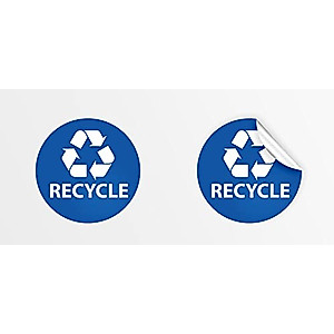 Luloop Designs - Recycle Trash Compost Stickers for Cans, Compost Bin, Recycle Bin, Metal Trash Can or Plastic Trash Can at Home, Kitchen or Office (5 x 5 Inches) - Premium Vinyl Sticker