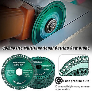 Indestructible Disc for Grinder Composite Multifunctional Cutting Saw Blade Ultra-Thin Diamond Circular Saw Blade for Angle Grinder(3 PCS)