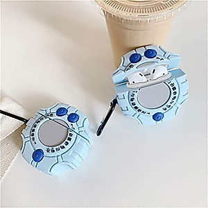 Joyleop(Digital Baby) Compatible with Airpods 1/ 2 Case Cover, 3D Cute Cartoon Funny Fun, Soft Silicone Airpod Character Skin Keychain Ring, Girls Boys Teens Men, Case for Air pods 1& 2