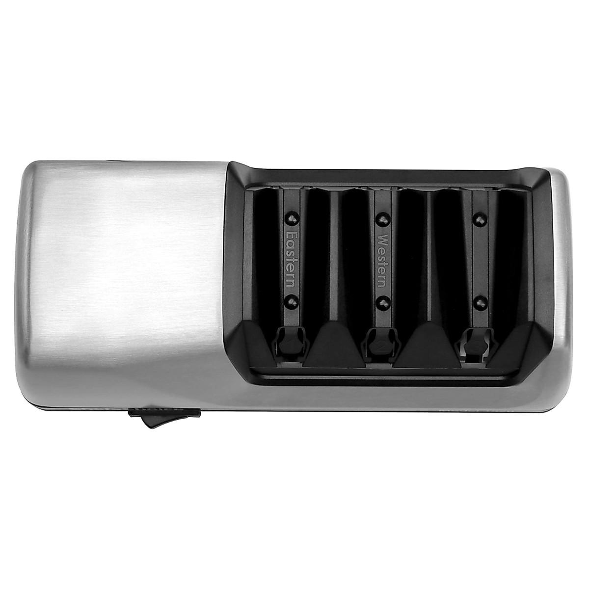 Chef'sChoice Hone Electric Knife Sharpener for 15 and 20-Degree Knives 100% Diamond Abrasive Stropping Precision Guides for Straight and Serrated Edges, 3-Stage, Gray