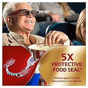 Poligrip Power Max Power Hold plus Seal Denture Adhesive Cream, Denture Cream for Secure Hold and Food Seal, Flavor Free - 2.2 oz