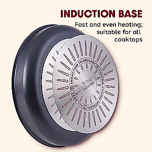 T-fal Ingenio Nonstick Cookware Set 8 Piece Induction Stackable, Detachable Handle, Removable Handle, RV Cookware, Cookware, Pots and Pans, Oven, Broil, Dishwasher Safe, Black