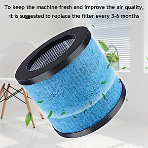 KEEPOW TPAP002 Hepa Filter Replacement Compatible with TOPPIN TPAP002 HEPA Air Purifier Comfy Air C1, Part # TPFF002 (2 Pack)