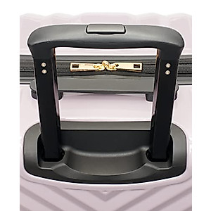 Karl Lagerfeld Paris Women's Suitcase Spinner Wheels Hardside, Lilac, One Size