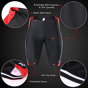 Lixada Men's Cycling Jersey Set Bicycle Short Sleeve Set Quick-Dry Breathable Shirt+3D Cushion Shorts Padded Pants