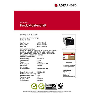 AGFAPHOTO APTBTN245ME Toner Cartridge for Brother HL3140 - Magenta