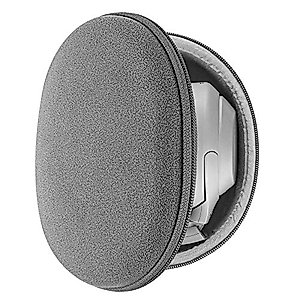 Geekria Shield Headphones Case Compatible with Sony WH-XB910N, WH-XB900N, WH-1000XM4, WH-1000XM3, WH-H910N Case, Replacement Hard Shell Carrying Bag with Cable Storage (Grey)