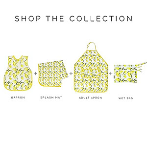 BapronBaby Fresh Lemon Bapron - Soft Waterproof Stain Resistant Bib - Machine Washable - 6m - 5yr - (Sz Baby/Toddler 6m-3T)