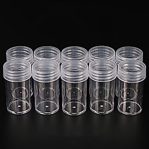 Bulk Diamond Painting Storage Container, 2/10/20/60/90 Transparent Bottles, Bead Storage Organizer for Crystal Bead