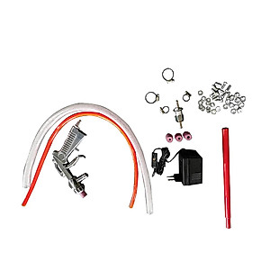 Winado 25 Gallon Bench Top Portable Sand Blaster Cabinet Kit, 40-120 PSI Power Air Sandblasting with Spray Gun & Nozzle Heavy Duty Steel Construction, Red