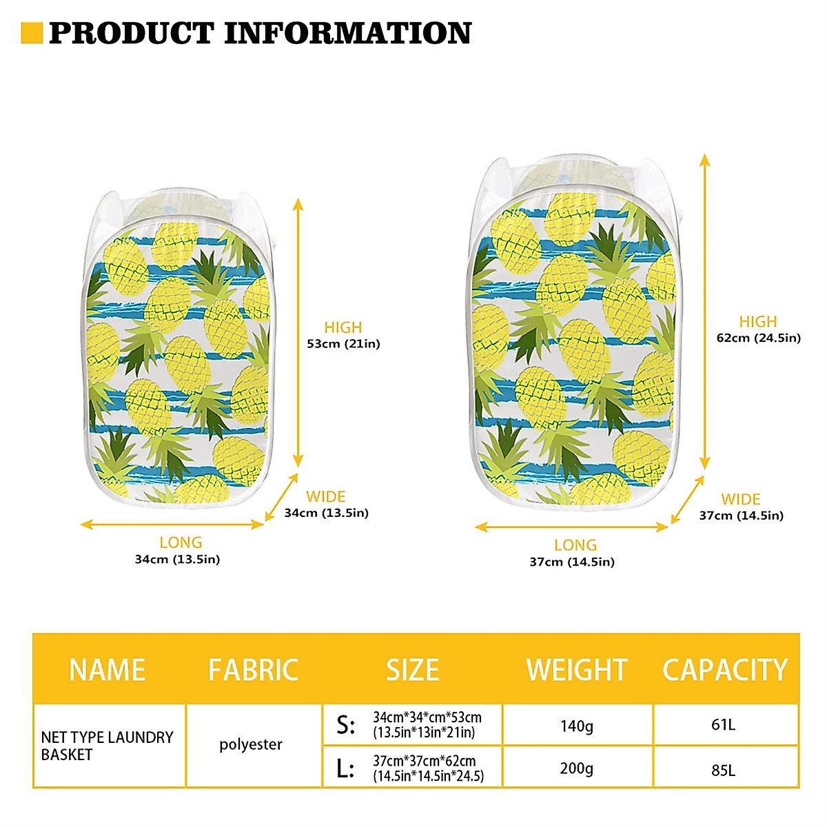 Coldinair Strawberry Floral Pink Mesh Pop Up Laundry Hamper,Foldable Collapsible Laundry Dirty Clothes Basket for Home,Dorm,Apartment or Travel