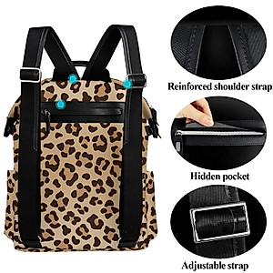 ALAZA Leopard Print Casual Backpack Lightweight Travel Daypack Student School Bag