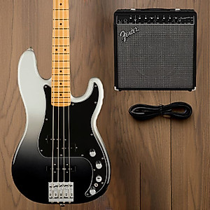 Fender Player Plus Precision Bass, Silver Smoke, Maple Fingerboard