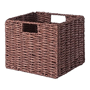 Winsome Wood Tessa Basket, Walnut