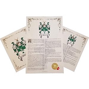 Mr Sweets Birou - Coat of Arms, Crest & History 3 Print Combo - Surname Origin: French France