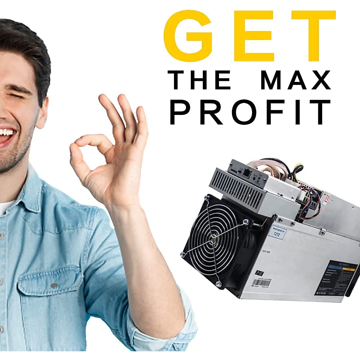 Innosilicon T2T 25T Bitcoin Miner ASIC Miner BTC BCH Mining Machine SHA-256 Algorithms Crypto Miner with PSU Power Supply, Used