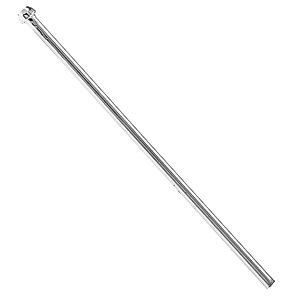 Westbrass D119-26 3/8" x 12" Annealed Brass Bullnose Faucet Riser, Polished Chrome