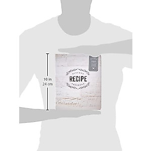 C.R. Gibson Wood Panel Rustic Spiral Recipe Journal, 100 Pages, 7.25" x 9" (QMR-18687)