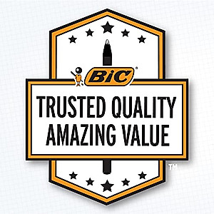 BIC Cristal Xtra Bold Ballpoint Pen, Bold Point (1.6mm) For Vivid And Dramatic Lines, Black, 24-Count