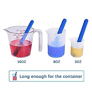 Silicone Measuring Cups for Epoxy Resin,1PCS 8oz Graduated Silicone Cup,4PCS 100ml Mixing Cups,2PCS Silicone Stire Sticks,for Epoxy Molds,Tumbler Making,Acrylic Paint Pouring Accessories